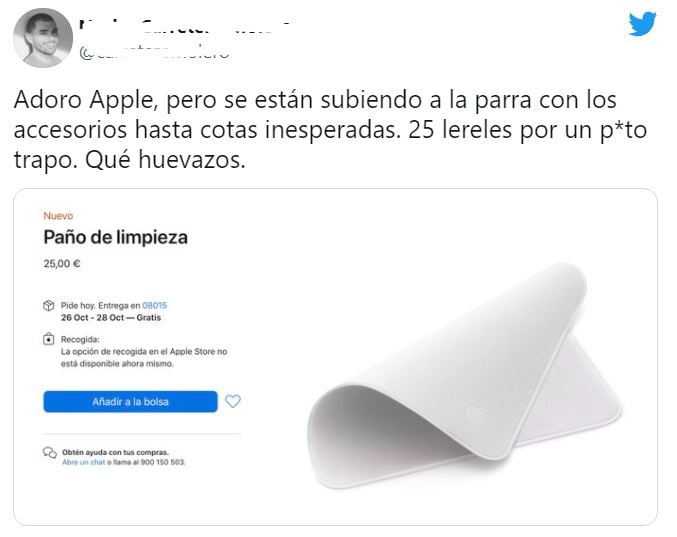Critican a Apple por vender "trapito" para limpiar celulares en más de ...