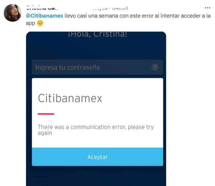 Falla app de Citibanamex hoy, ¡en plena quincena! | Quinto Poder