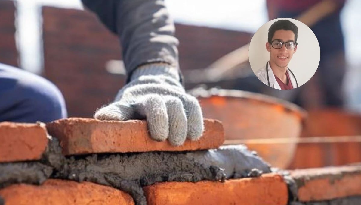 Joven trabaja como albañil y se gradúa como doctor | Quinto Poder