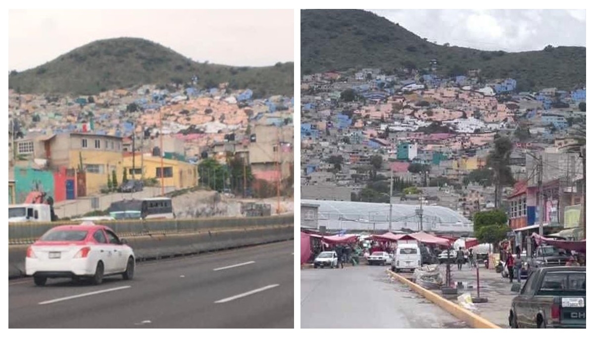 Pintan casas para dar forma a la cara del Dr. Simi en colonias de ...