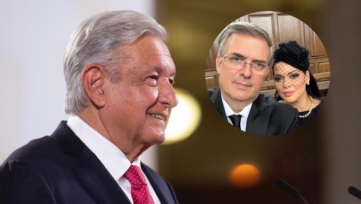 AMLO sale en defensa de Marcelo Ebrard por foto en funeral de la reina ...