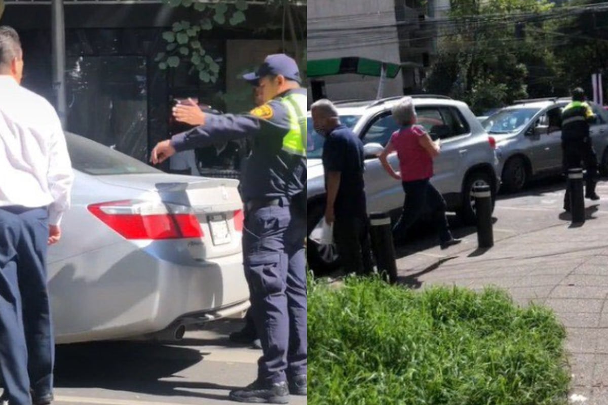 Video Policía Escupe A Conductor De Didi Le Cae A Hijo De Pasajera Y