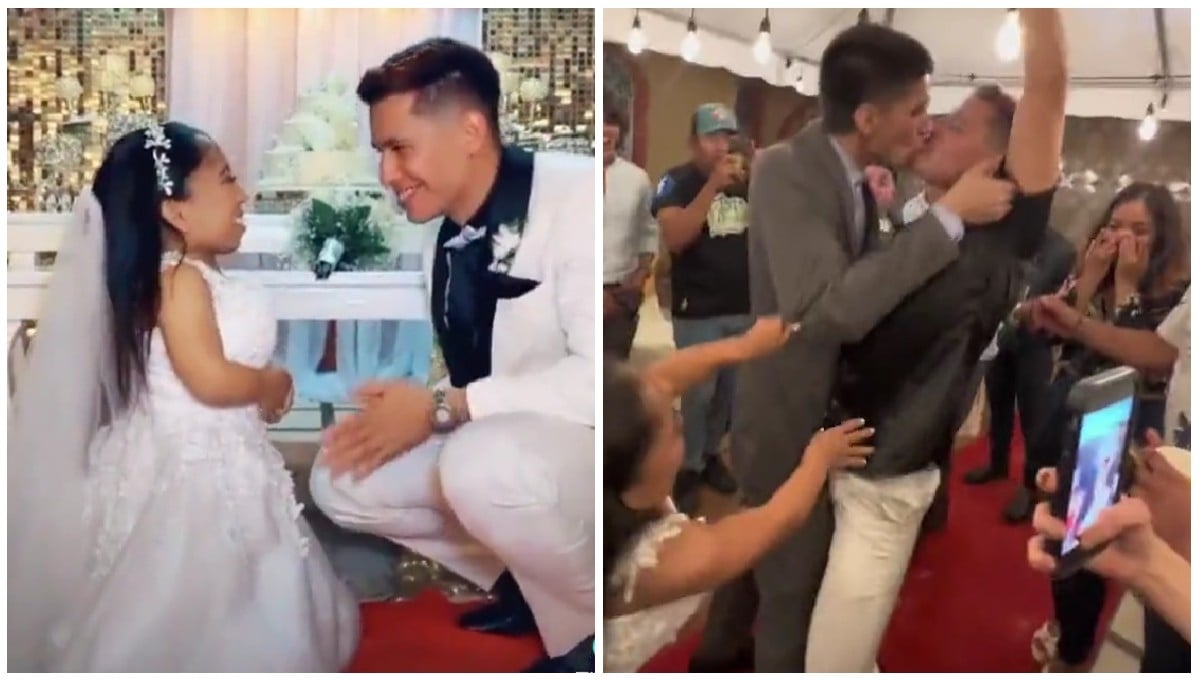 Invitado besa a recién casado en su boda y la novia los golpea | Quinto Poder