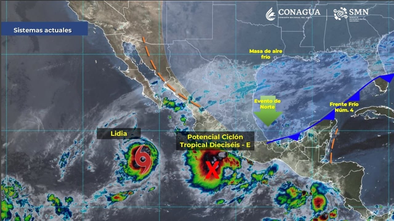 Ciclones Lidia y Max en México últimas noticias hoy 9 de octubre: sigue su trayectoria en vivo ...