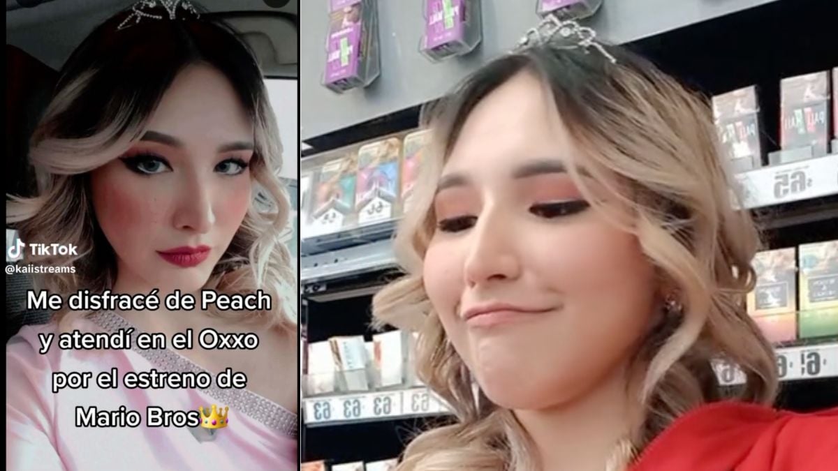 Cajera del Oxxo se disfraza de Peach y la confunden con la Virgen María ...