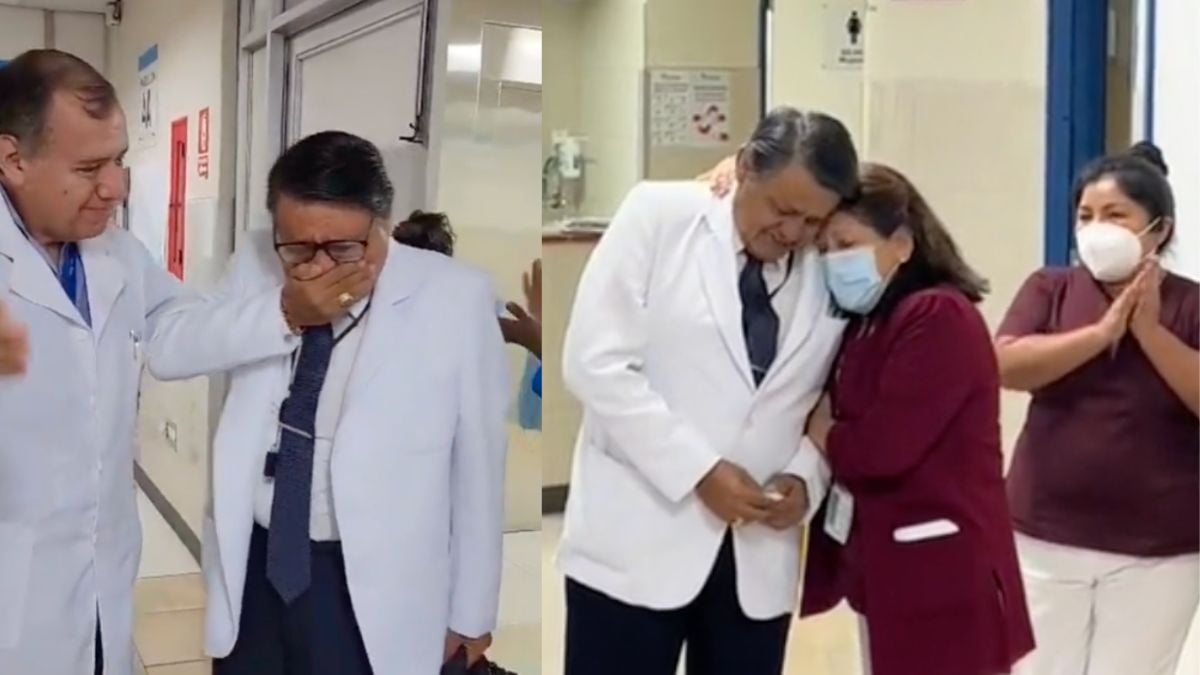 Médico se jubila y le organizan emotiva despedida: 'Se merece eso y más ...