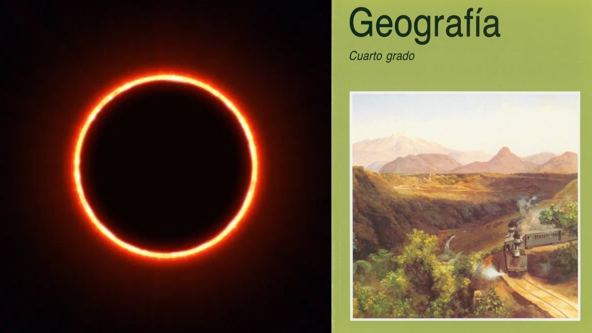 Así fue como en 1993 el libro de Geografía anunció el eclipse solar ...