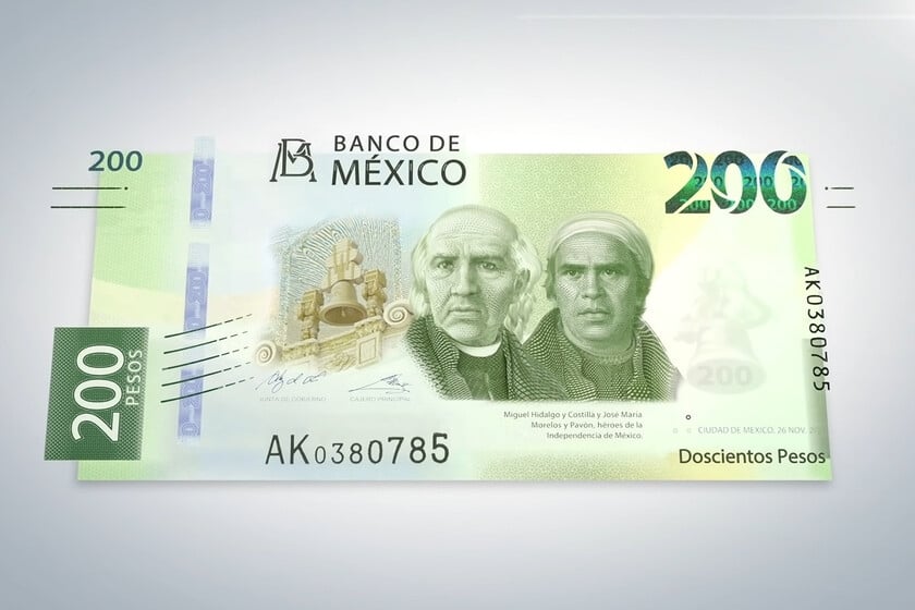Así es el nuevo billete de 200 pesos que pondrán en circulación en ...