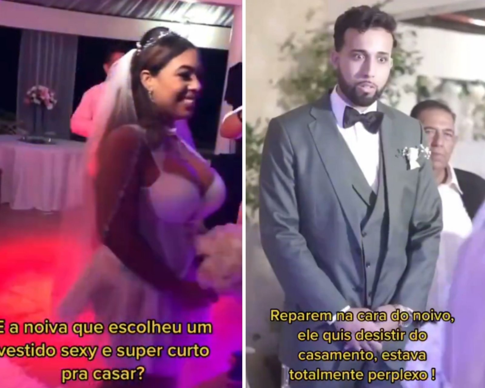 Mujer sorprende a novio con minivestido el día de su boda y su reacción se hace viral | Quinto Poder